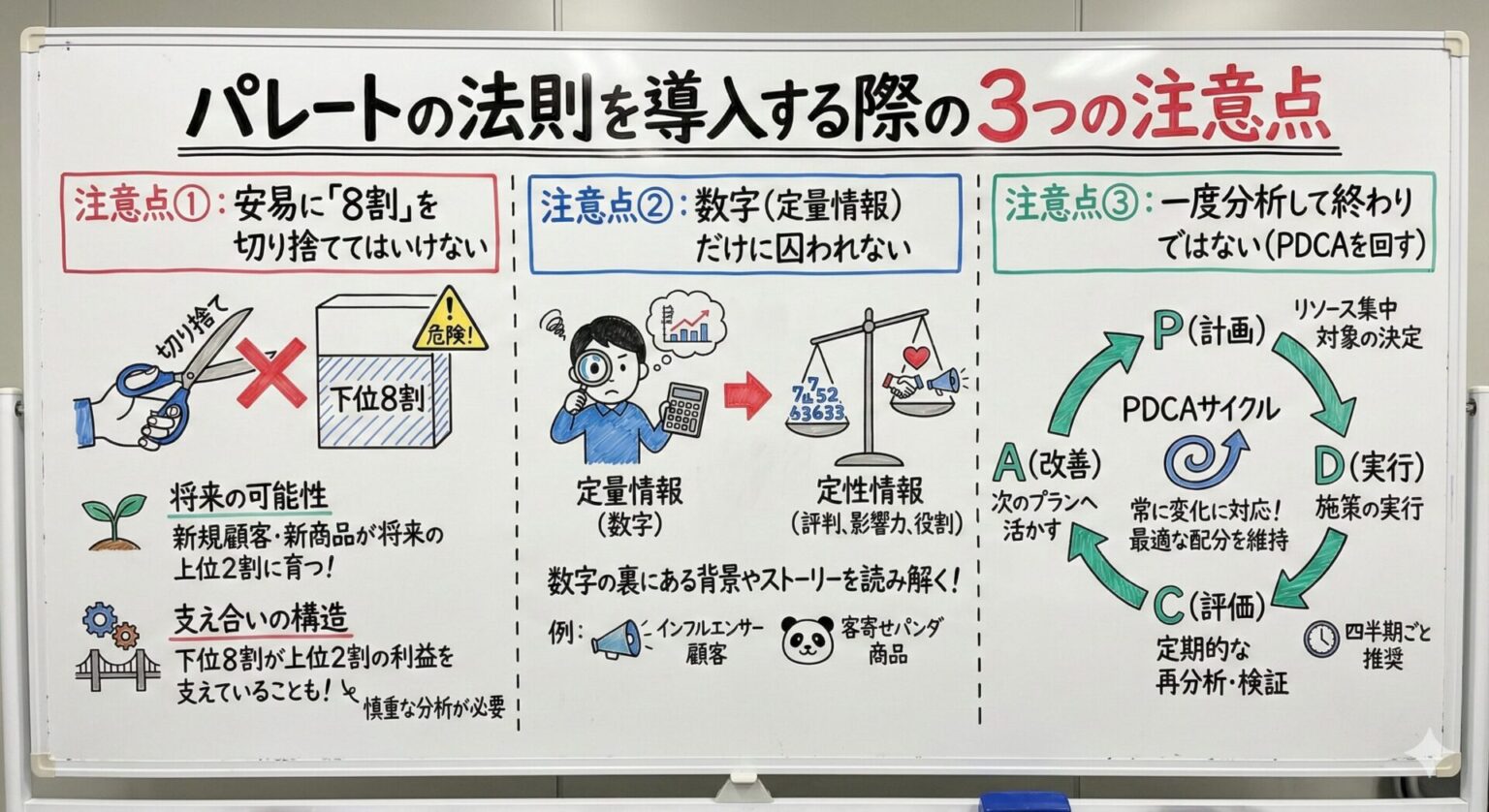 パレートの法則をわかりやすく解説｜80:20の法則の活かし方 – 唐澤経営コンサルティング事務所